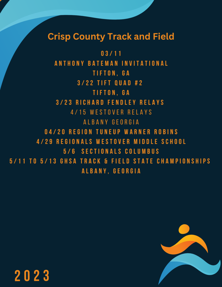 Updated CCHS track schedule | Crisp County High School